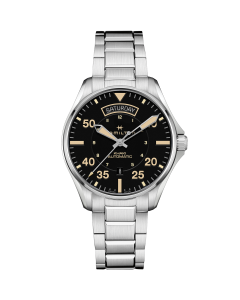 Khaki Aviation Pilot Air Zermatt Day Date Automatic Watch - H64625131 ...