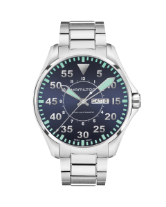 Khaki Aviation Pilot Day Date Automatic Watch - H64715135 | Hamilton Watch