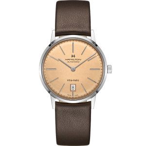 AMERICAN CLASSIC - Intra-Matic Auto 40mm / Steel case / Beige dial with ...