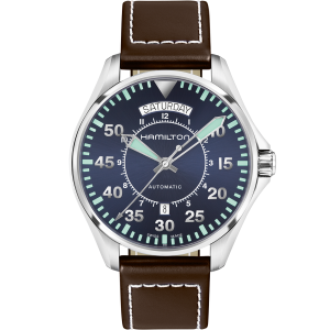 Khaki Aviation Pilot Day Date Automatic Watch - H64615135 | Hamilton Watch