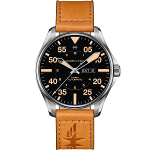 Khaki Aviation Pilot Day Date Automatic Watch - H64615145 | Hamilton Watch