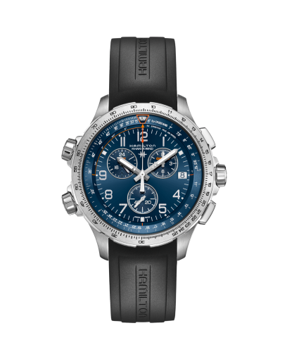 Khaki Aviation X-Wind GMT Chrono Quartz - Dial color:Green - H77932160 ...